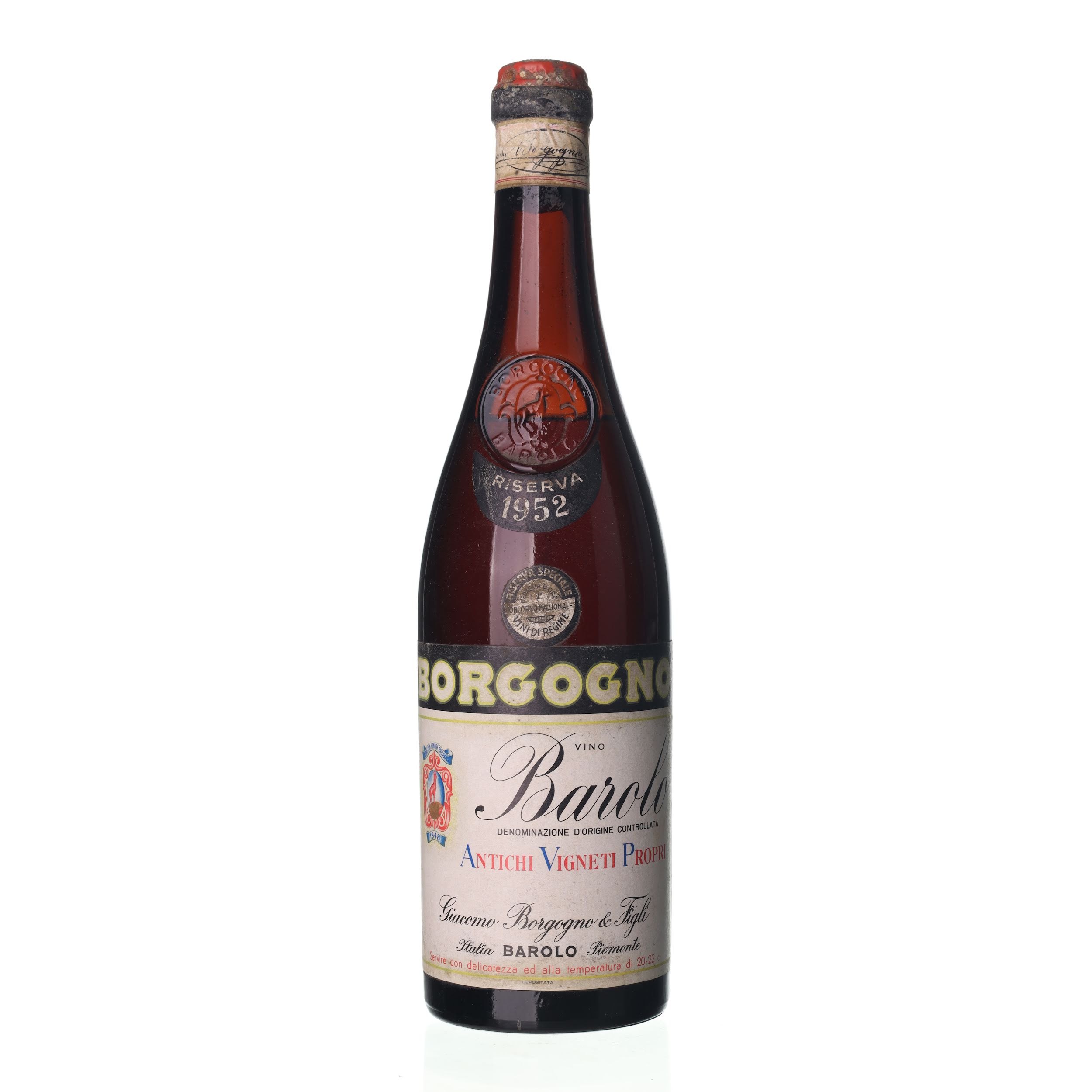 1952 Barolo Riserva Giacomo Borgogno & Figli | VIATEMPIA.PL